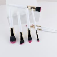 China 10pcs Gradient Synthetic Hair Cosmetic Brush Set with Durable Wooden Handle for sale