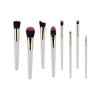 China 10pcs Gradient Synthetic Hair Cosmetic Brush Set with Durable Wooden Handle for sale