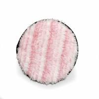China Reusable Round Makeup Remover Cleaning Puff 12cm Bamboo Cotton Custom Colors for sale