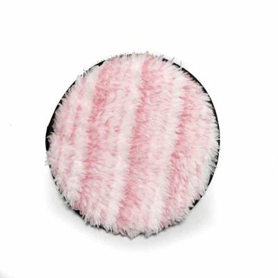 China Reusable Round Makeup Remover Cleaning Puff 12cm Bamboo Cotton Custom Colors for sale