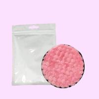 China Reusable Round Makeup Remover Cleaning Puff 12cm Bamboo Cotton Custom Colors for sale