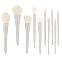 China 10pcs Synthetic Makeup Brush Set Cruelty Free Professional Cosmetic Brushes for sale