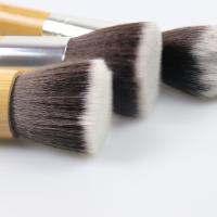 China 10-Piece Bamboo Handle Makeup Brush Set Vegan Synthetic Hair Eco-Friendly for sale