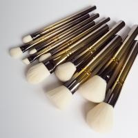 China Gradient Vegan Bristle Makeup Brush Set 10 Pieces Synthetic Hair Face Brushes for sale