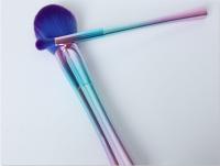 China Gradient Color Handcrafted Makeup Beauty Brushes High Glossy for sale