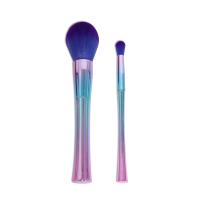 China Gradient Color Handcrafted Makeup Beauty Brushes High Glossy for sale
