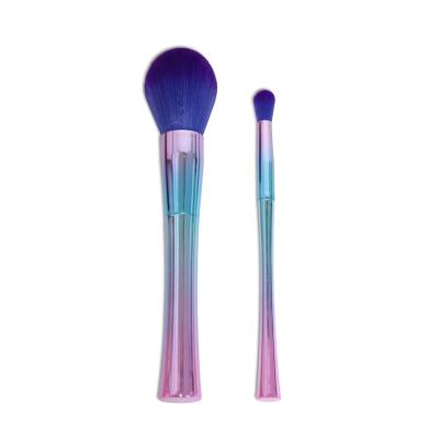China Gradient Color Handcrafted Makeup Beauty Brushes High Glossy for sale
