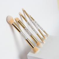 China Double End Multifunction Makeup Brush , Glitter Customize Plastic Makeup Brushes for sale