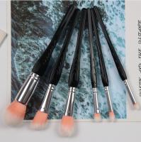 China Black Plastic Handle Cosmetic Vegan Makeup Brushes Durable Tools for sale