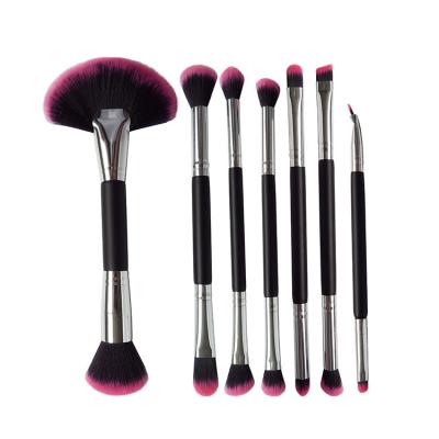 China Private Label Double Ended Makeup Brush , Makeup Angled Eye Brow Brush for sale