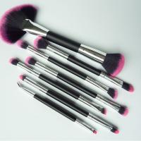 China Private Label Double Ended Makeup Brush , Makeup Angled Eye Brow Brush for sale