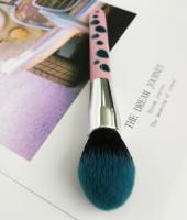 China Dots Pattern Single Makeup Brush Tapered Bristle Face Blush Brush 1pc Synthetic Hair for sale