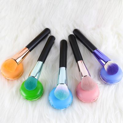China Customized 6PCS Colorful Makeup Brush Set Premium Synthetic Foundation Brush Kit 1000 Sets MOQ for sale