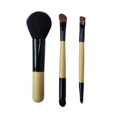 China 3pcs Cosmetic Brush Set , Mini Makeup Brushes For Travel  for sale