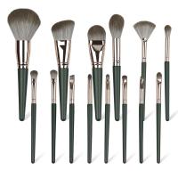 China 14Pcs Premium Synthetic Makeup Brush Set with Custom Logo and Travel Bag for sale