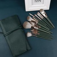 China 14Pcs Premium Synthetic Makeup Brush Set with Custom Logo and Travel Bag for sale