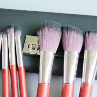 China 7-Piece Vegan Synthetic Hair Makeup Brush Set with Wooden Handle Private Label for sale