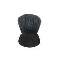 China Custom Logo Synthetic Hair Makeup Blush Brush Plastic Handle for sale