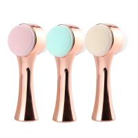 China Double Surface Manual Facial Cleansing Brush Soft Synthetic Hair Silicone 7-10 Day Sample for sale