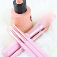 China 5pcs Synthetic Hair Travel Makeup Brush Set Full Face Powder Eyeshadow Blending for sale
