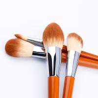 China Aluminum Ferrule 10 Piece Makeup Brush Set Vegan Synthetic Bristles High Gloss for sale