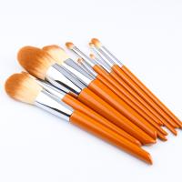 China Aluminum Ferrule 10 Piece Makeup Brush Set Vegan Synthetic Bristles High Gloss for sale