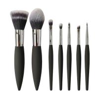China 7 Pieces Luxury Travel Makeup Brush Set Easy Grip Durable Plastic Handle for sale