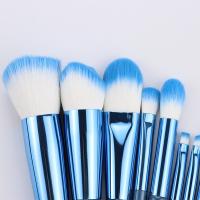 China 8pcs Blue Makeup Brushes Powder Eyeshadow Brush With Soft Fluffy Bristles for sale