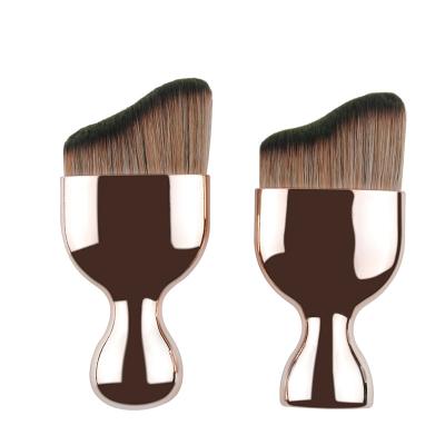 China Luxury Rose Gold Kabuki Cosmetic Brush for sale