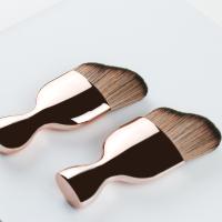 China Luxury Rose Gold Kabuki Cosmetic Brush for sale
