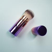 China Travel Mini Retractable Makeup Brush Cruelty Free Synthetic Hair 2.0g for sale