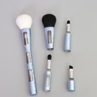 China Personalized Travel Eyeshadow Brush Set Blending 4 In 1 Blue for sale
