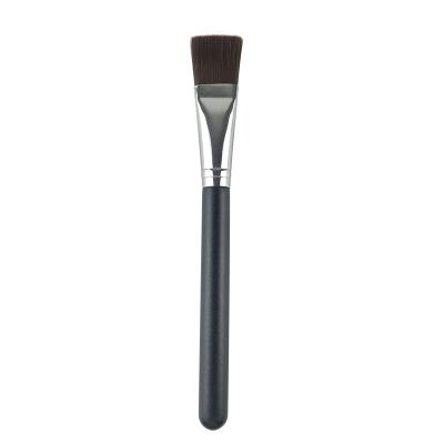 China Flat Single Makeup Brush for Foundation and Mask Black Synthetic Hair Wooden Handle 1000pcs MOQ for sale