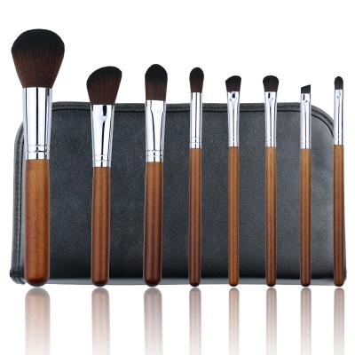 China Classical Makeup Brush Set Burlywood Color High Gloss Copper Premium Brushes for sale