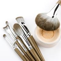 China Grey 8-Piece Makeup Brush Set Synthetic Hair Cruelty Free Vegan for sale