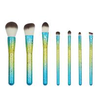 China High end Makeup Brush Set 7 Pcs Durable Gradient Color Vegan Beauty Tool for sale