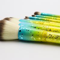 China High end Makeup Brush Set 7 Pcs Durable Gradient Color Vegan Beauty Tool for sale