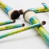 China High end Makeup Brush Set 7 Pcs Durable Gradient Color Vegan Beauty Tool for sale