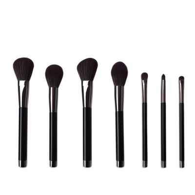 China 7 Piece Synthetic Hair Makeup Brush Set Custom Logo Vegan Cruelty Free Face Brushes for sale