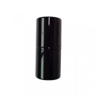 China Retractable Kabuki Makeup Brush Black Synthetic Hair Aluminum Handle Single for sale