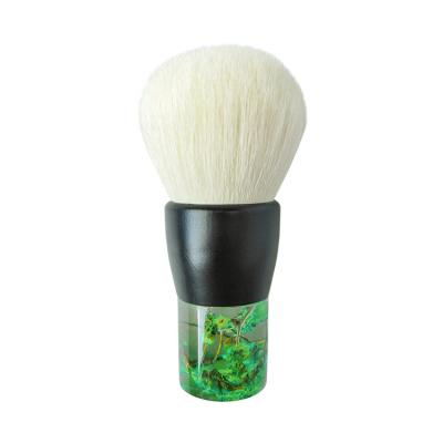 China Powder Kabuki Cosmetic Brush with Vivid Waterweeds Design Single Brush Synthetic Hair 1 Piece for sale
