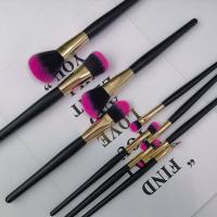 China Wholesale Private Label 10-Piece Makeup Brush Set Soft Synthetic Hair Wood Handle for sale