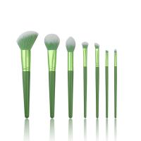 China Delicate Makeup Brush Antibacterial Bristles solid wooden handle cosmetic brushes for sale
