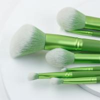 China Delicate Makeup Brush Antibacterial Bristles solid wooden handle cosmetic brushes for sale