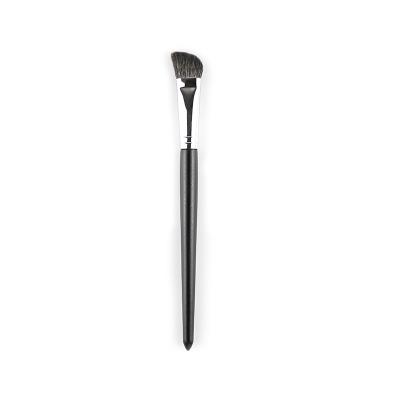 China Vegan Single Makeup Brush Copper Ferrule Synthetic Bristle 15mm Brush Head for sale