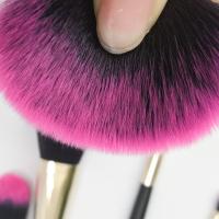 China Rose Red Cosmetic Makeup Brush Set 10 Pcs Premium Synthetic Hair for Professional Use for sale