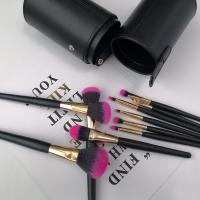 China Rose Red Cosmetic Makeup Brush Set 10 Pcs Premium Synthetic Hair for Professional Use for sale