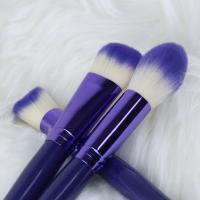 China 8 Piece Cosmetic Makeup Brush Set Dreamy Purple Synthetic Hair Vegan for sale