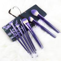 China 8 Piece Cosmetic Makeup Brush Set Dreamy Purple Synthetic Hair Vegan for sale