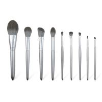China Beauty Care Make Tools Silver Rigorous Workmanship Cosmetic Brush for sale